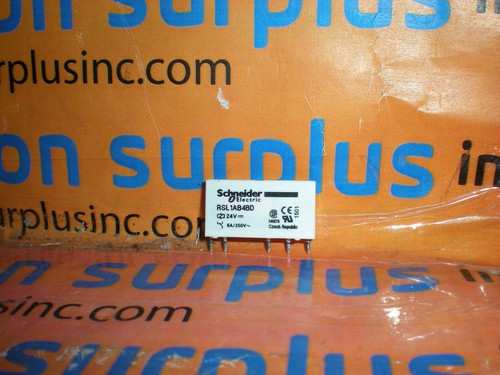 SCHNEIDER ELECTRIC RSL1AB4BD SLIM RELAY 1C/O 6A 24VDC *QUANTITY!!! | eBay