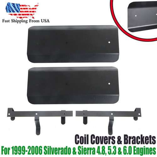 LS Engine Coil Covers & Brackets Kit For 99-06 Silverado Sierra 4.8 , 5 ...