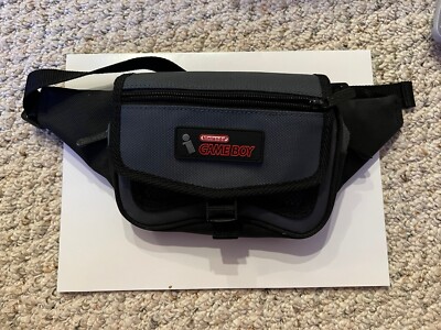 Vintage Nintendo GameBoy Fanny Pack Carrying Case Travel Bag Gray 90s ...