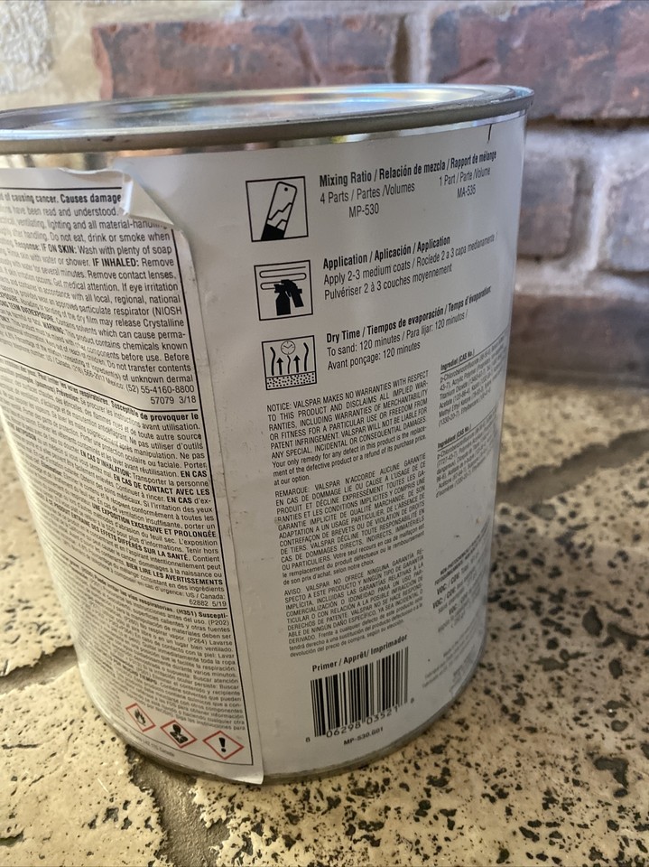 MATRIX EDGE MP-530 2.1 VOC HS Grey Urethane Primer Surfacer 1 Gallon | eBay