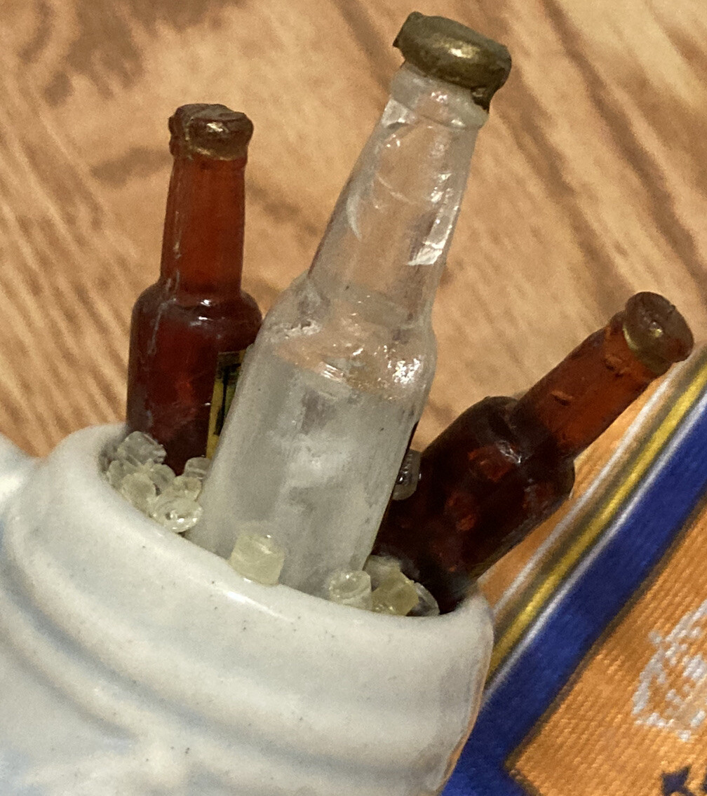 Mini Corona Beer Stein Mug Naked Lady Handle Glass Bottles Ice Cubes ...