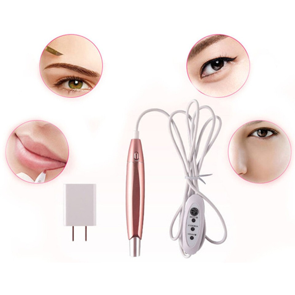 Permanent Makeup Pen Eyebrow Lip Eyeliner Rotary Tattoo Machine ...