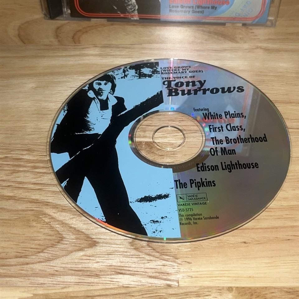 THE VOICE OF TONY BURROWS LOVE GROWS (WHERE MY ROSEMARY GOES) CD OOP ...