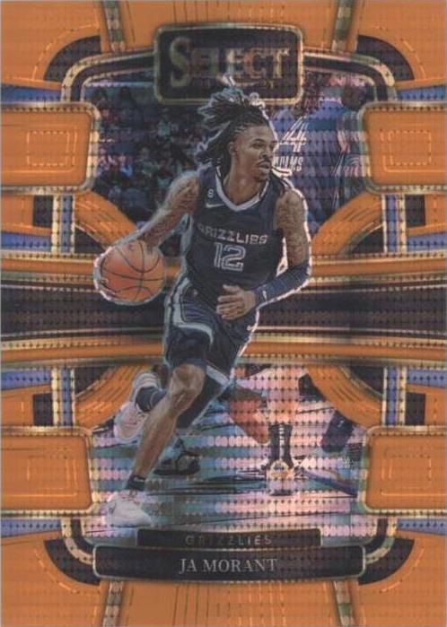 2023-24 Panini Select - Concourse Ja Morant #65 Neon Orange Pulsar ...