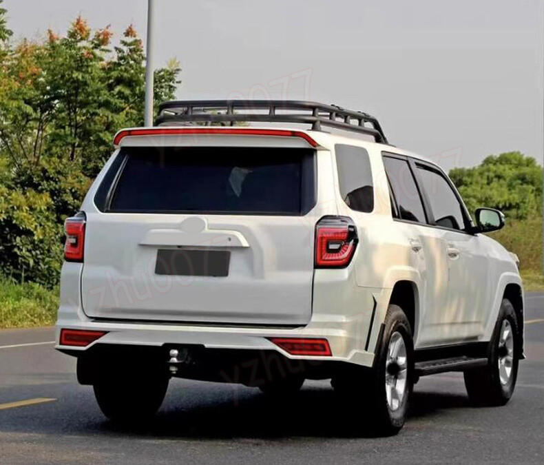 White Rear Roof Spoiler Wing With LED Brake Lights For Toyota 4Runner ...