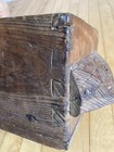 Rare! ANTIQUE 19th C Dovetail Box Wooden Grain Feed Large Scoop Storage ...