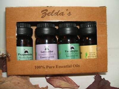 Zelda’s Pure Essential Oils 10ml – Choose 1, 4, or More Gift Box w/ Set ...
