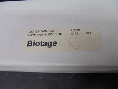 Biotage SAM-1107-16016 Flash Cartridge KP-SIL 40-63µm 60A | eBay