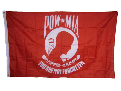 3x5 POW MIA POWMIA Prisoner Of War Red White Military 150D Polyester ...