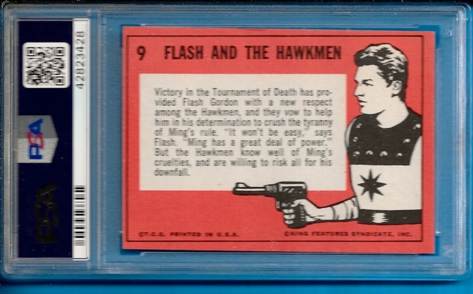 1965 Topps (Test) Flash Gordon #9 Flash & The Hawkmen Psa 6 | eBay