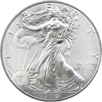 Better Date 2017 American Silver Eagle 1 Troy Oz .999 Fine Silver *756 ...