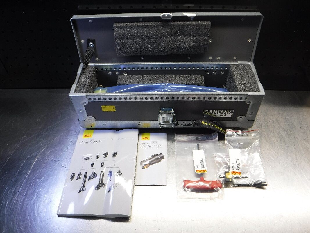 Sandvik SilentTool Capto C5 Boring Bar W/ Boring Head C5-R825C-FAE277 ...