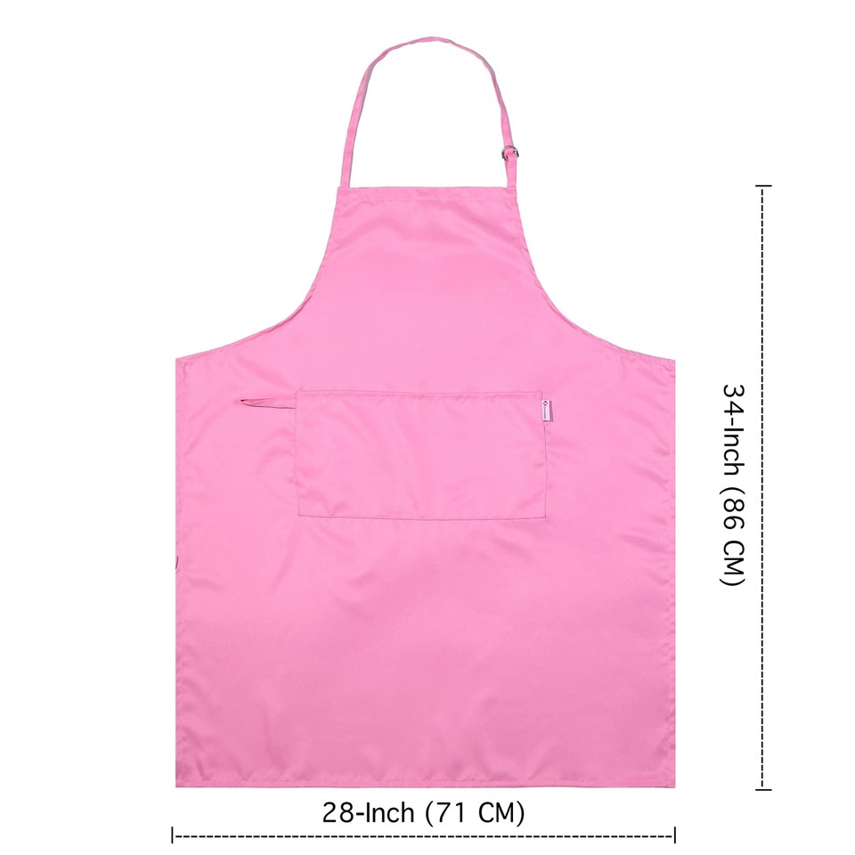 Light Pink Apron for Women with Pockets | Lightweight and Adjustable ...