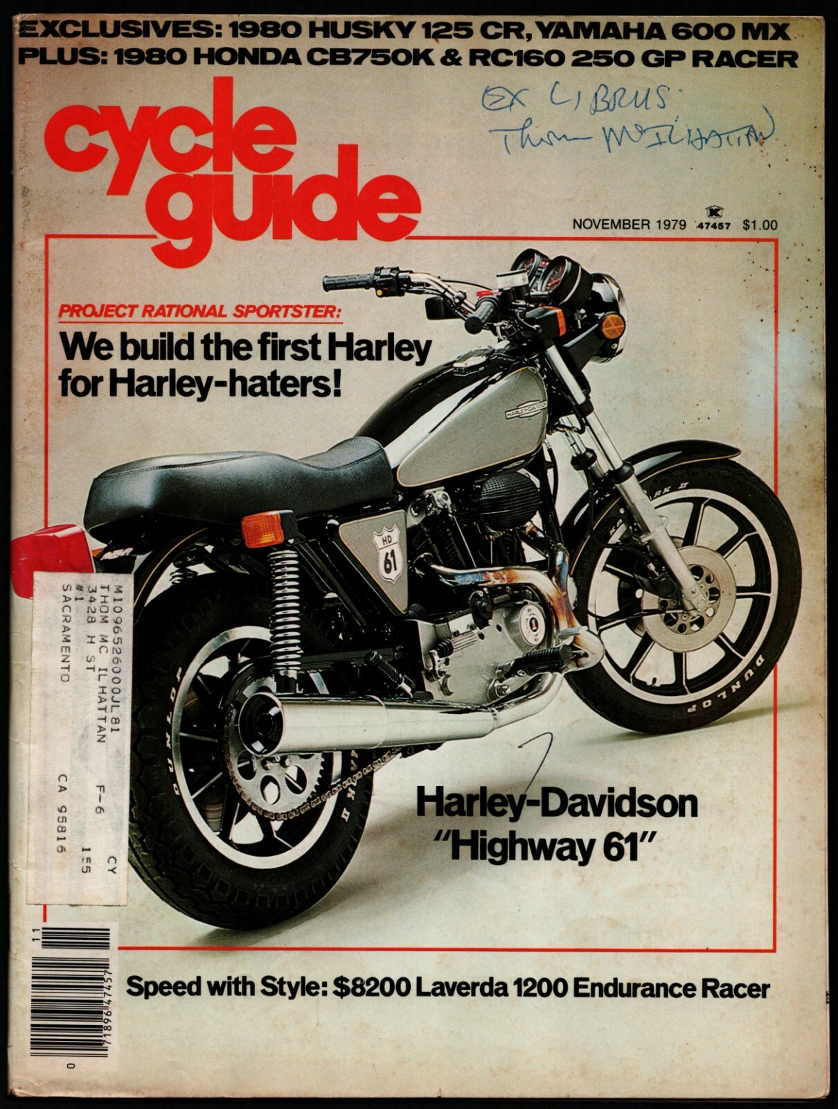 NOVEMBER 1979 CYCLE GUIDE MAGAZINE, HARLEY DAVIDSON HIGHWAY 61 | eBay