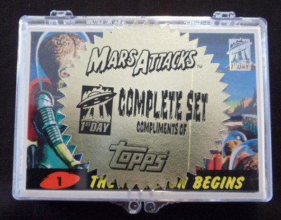 1994 Mars Attacks Archives (Topps) 1ST DAY PARALLEL Factory Set of 55 Cards 1-55 | eBay