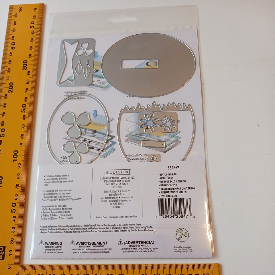 Sizzix - Thinlits - 664362- Hatching Egg Chick Flowers - 12 Die Set - BNIP | eBay UK