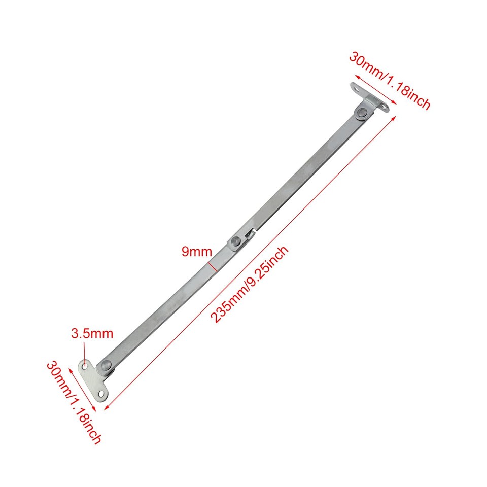 235mm Stainless Steel Folding Lid Support Hinge Lower Pull-Down Tie Rod ...
