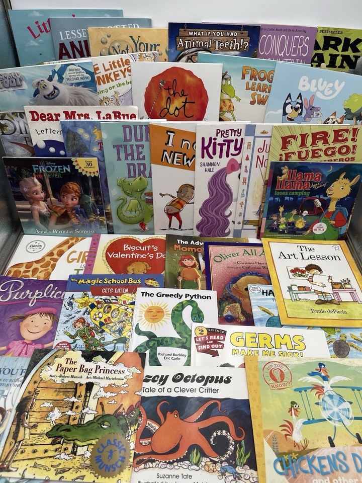 Lot of 25 Story Time Books for Kids Picture Daycare Children MIX ...
