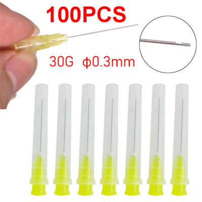 30 Gauge Needle Dental Endo Irrigation Needle Tips (Yellow, 100pc/pk ...