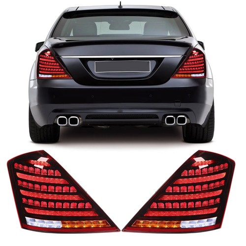LED Rear Tail Light DRL Dynamic Turn Signal Lamps For Benz W221 S-Class ...