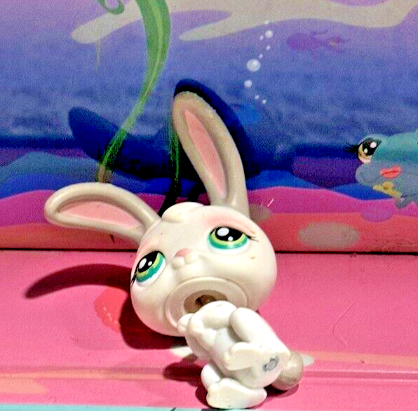 LITTLEST PET SHOP LPS AUTHENTIC WHITE LOP EAR BUNNY RABBIT #211 | eBay