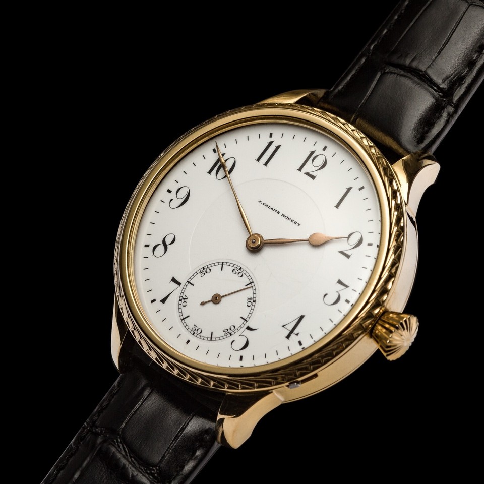 Vintage Swiss Watch J. Calame Robert Antique Marriage Watch White Dial ...