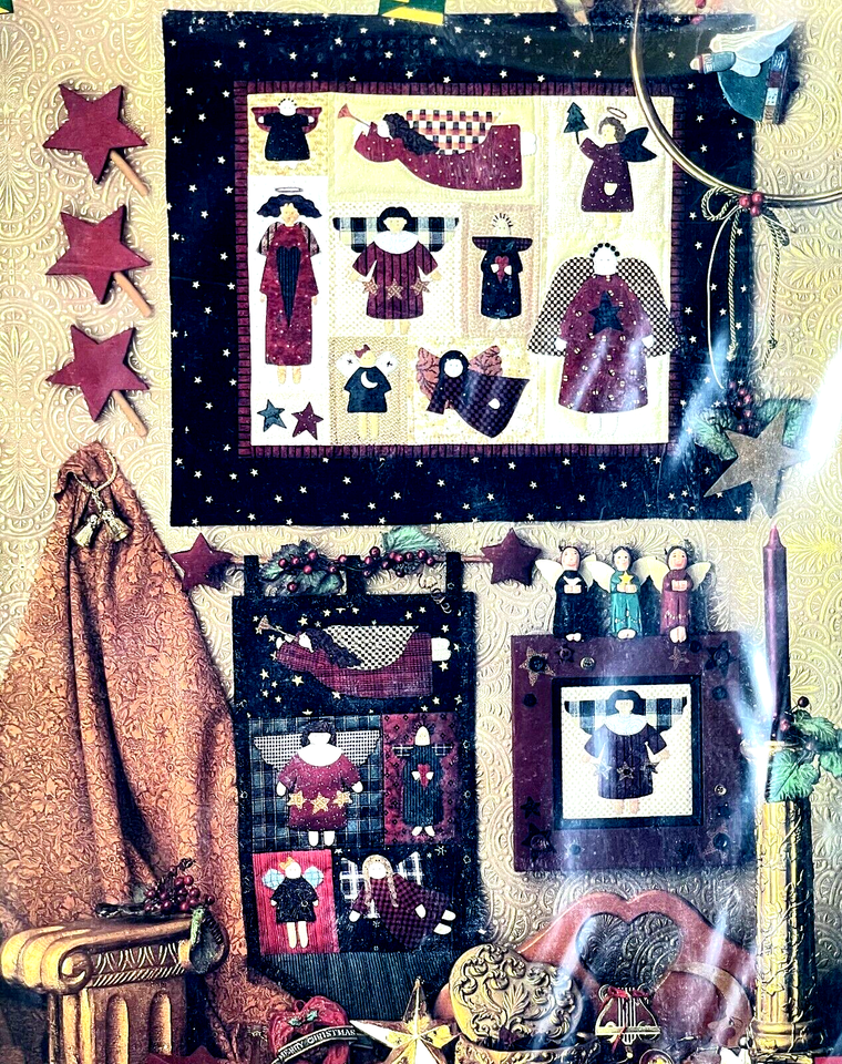 Debbie Mumm Vtg 1994 Quilt/Banner Craft Pattern GATHERING OF ANGELS ...