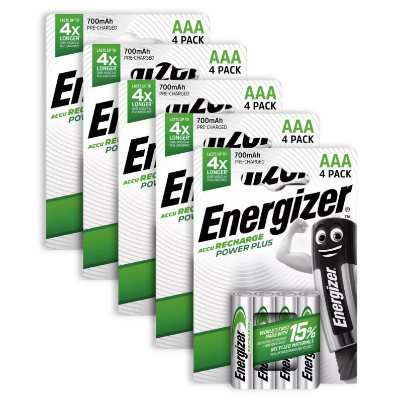 Energizer Power Plus AAA 700mAh batteries Rechargeable Ni-Mh 1.2V Accu ...