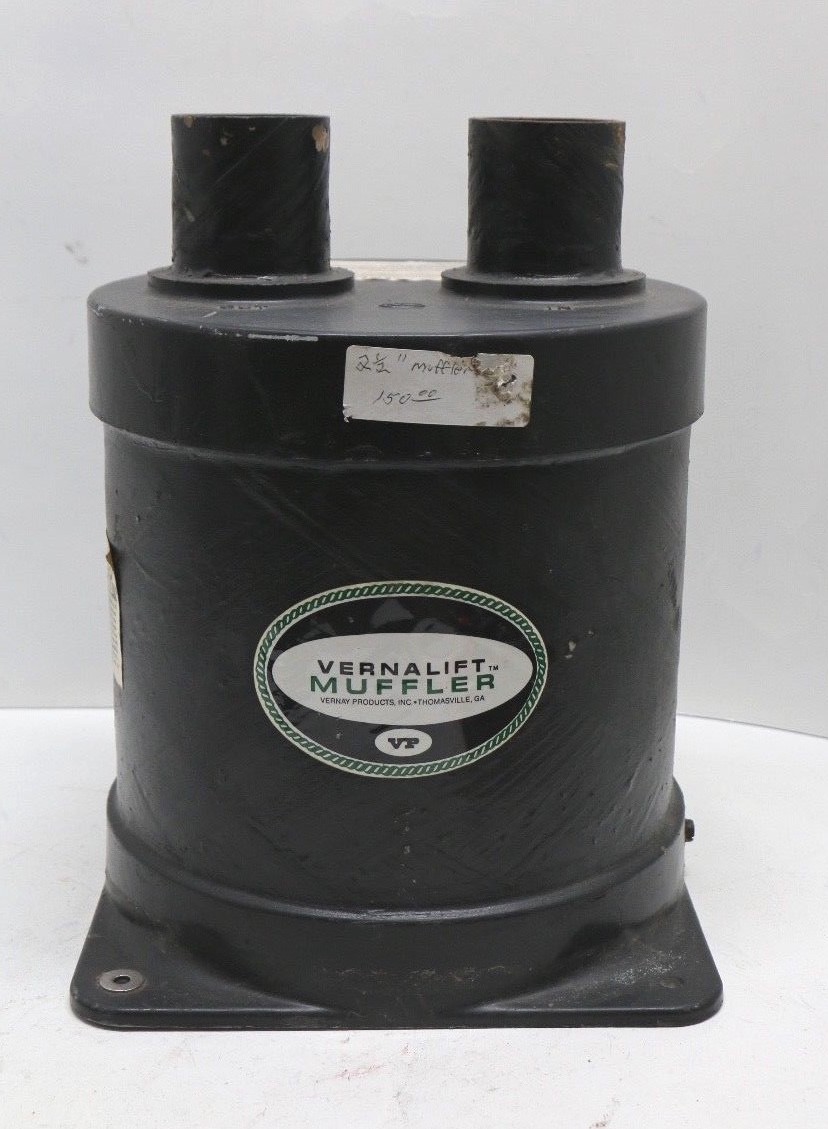 Centek Vernalift Top In Wet Exhaust Fiberglass Muffler 2.5" x 2.5" 10 ...