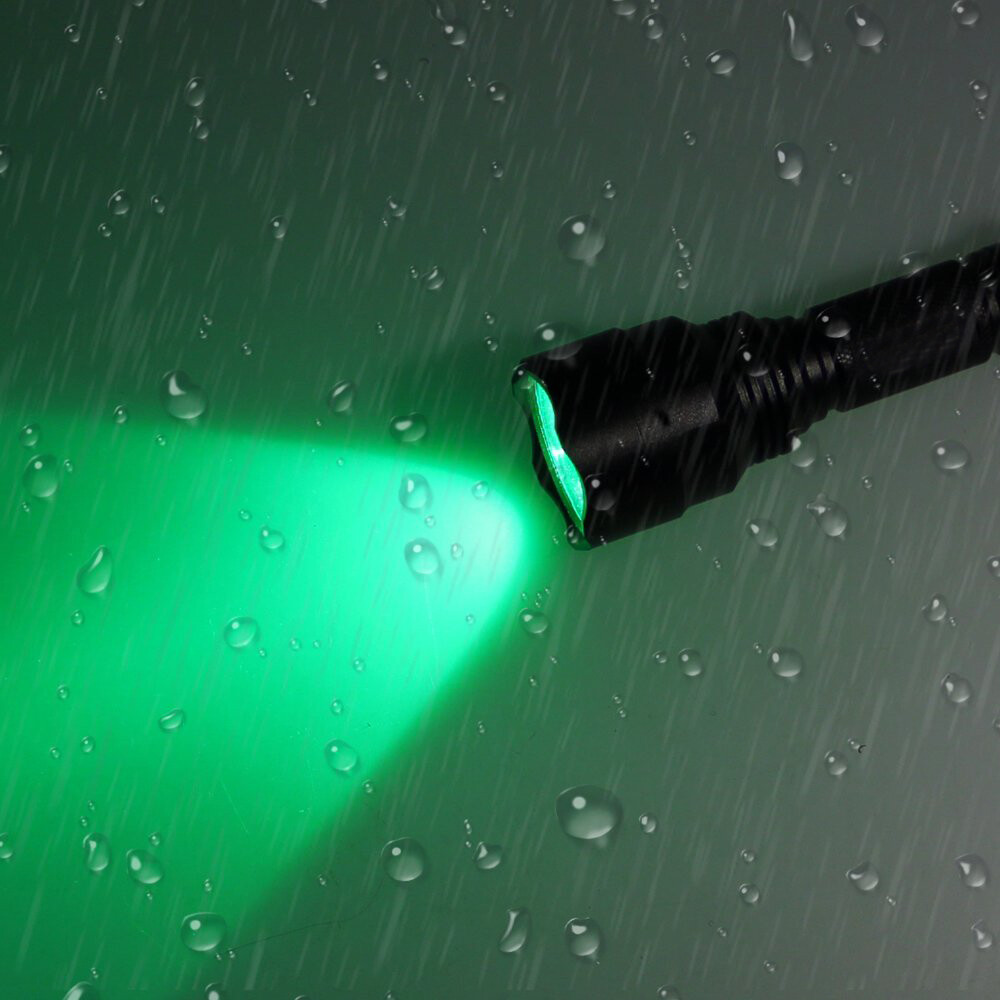 Ultra Fire C8 Green LED Single Mode 150 Yard Hunting Flashlight Torch ...