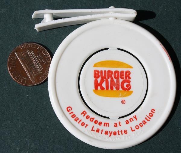 1970s Era Lafayette Indiana Burger King Free Whopper plastic tag / clip ...