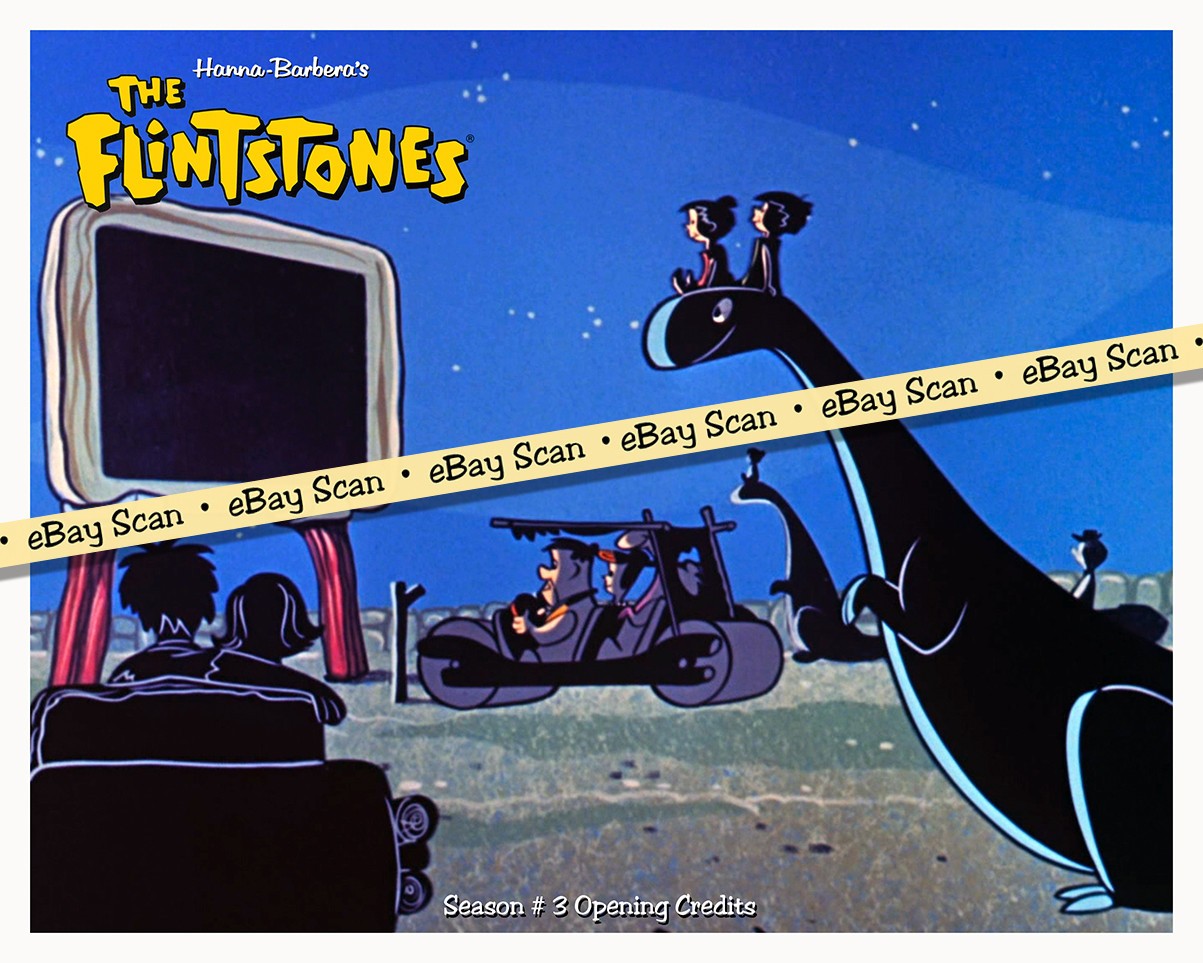 Rare! FLINTSTONES Cartoon TV Photo HANNA BARBERA Studios BEDROCK DRIVE ...
