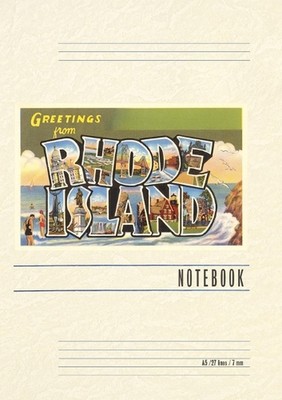 Vintage Lined Notebook Greetings from Rhode Island by Found Image Press ...
