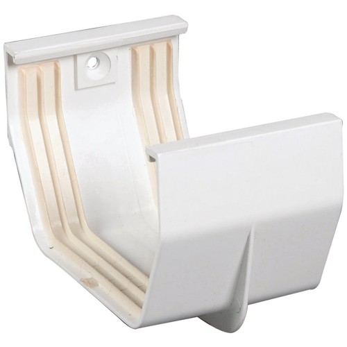 Amerimax 5 In. Contemporary White Vinyl Gutter Slip Joint Connector ...
