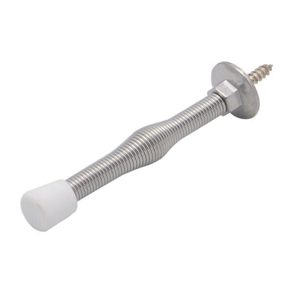 National Hardware 3" Spring Door Stopper Spring Door Stop with Rubber ...