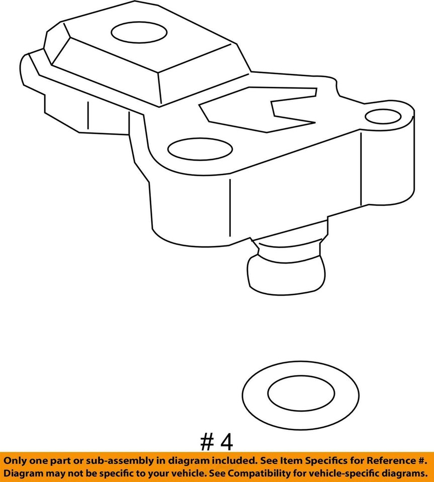 GM OEM 16-24 CT5 Emission System Emission Components-M.A.P. Sensor ...