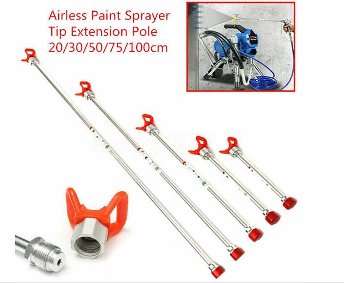 Universal Airless Paint Sprayer Spray Gun Tip Extension Pole Rod 20/30 ...
