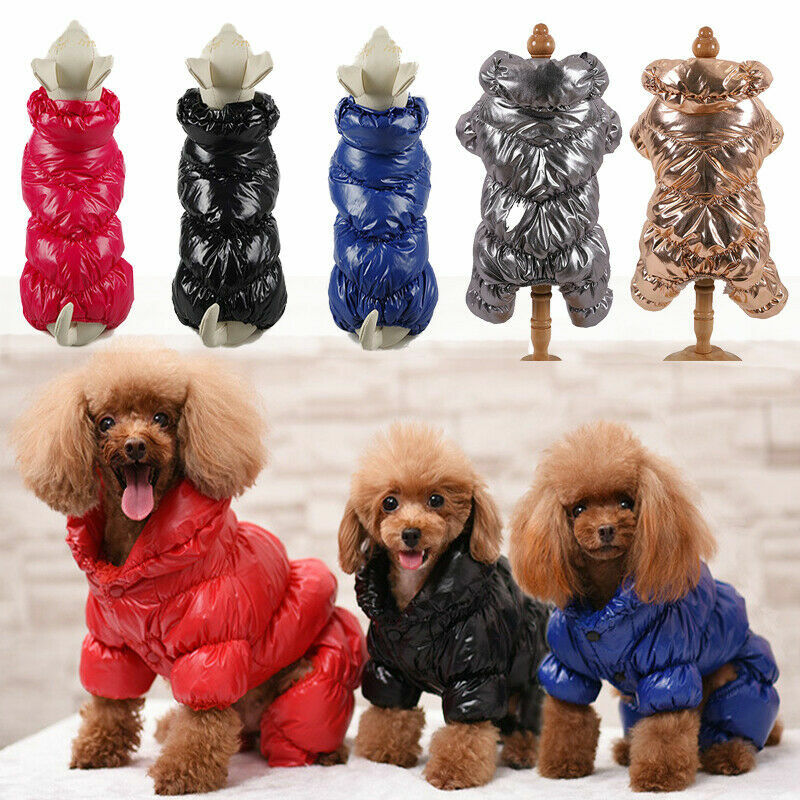 Winter Warm Pet Dog Clothes Waterproof Windproof Jumpsuit Puppy Cat ...