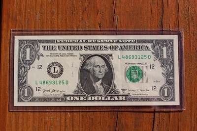 $1 Dollar Bill unique serial number, all different numbers no 7 | eBay