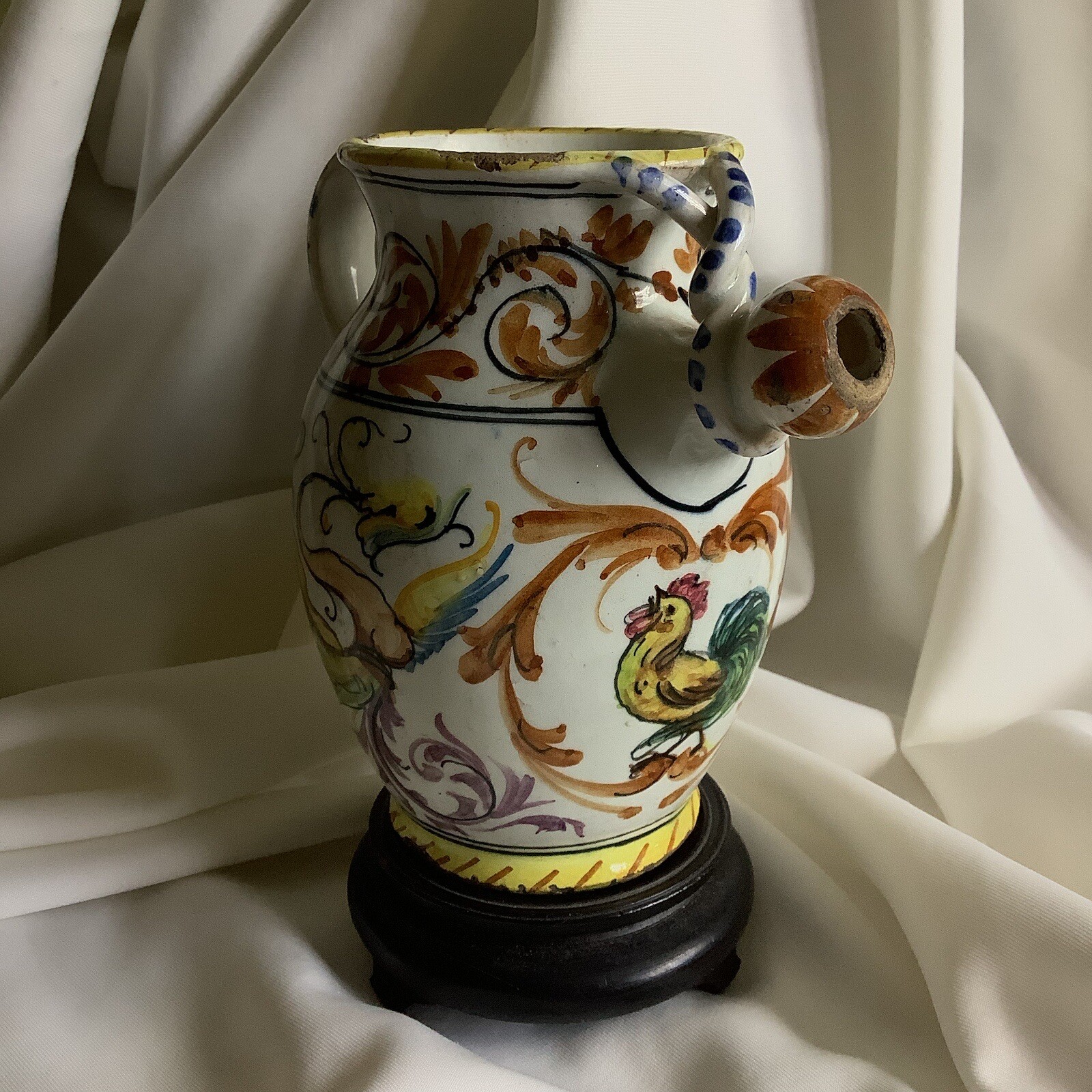 Italy Dragon Snake Antique Savona Albisola Albarello pottery ...