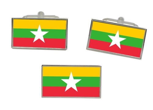 Burma Myanmar Flag Cufflink and Tie Pin Set | eBay