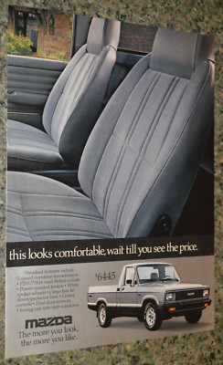 1983 MAZDA B2000 SUNDOWNER TRUCK ORIGINAL ADVERTISEMENT PRINT AD 83 ...