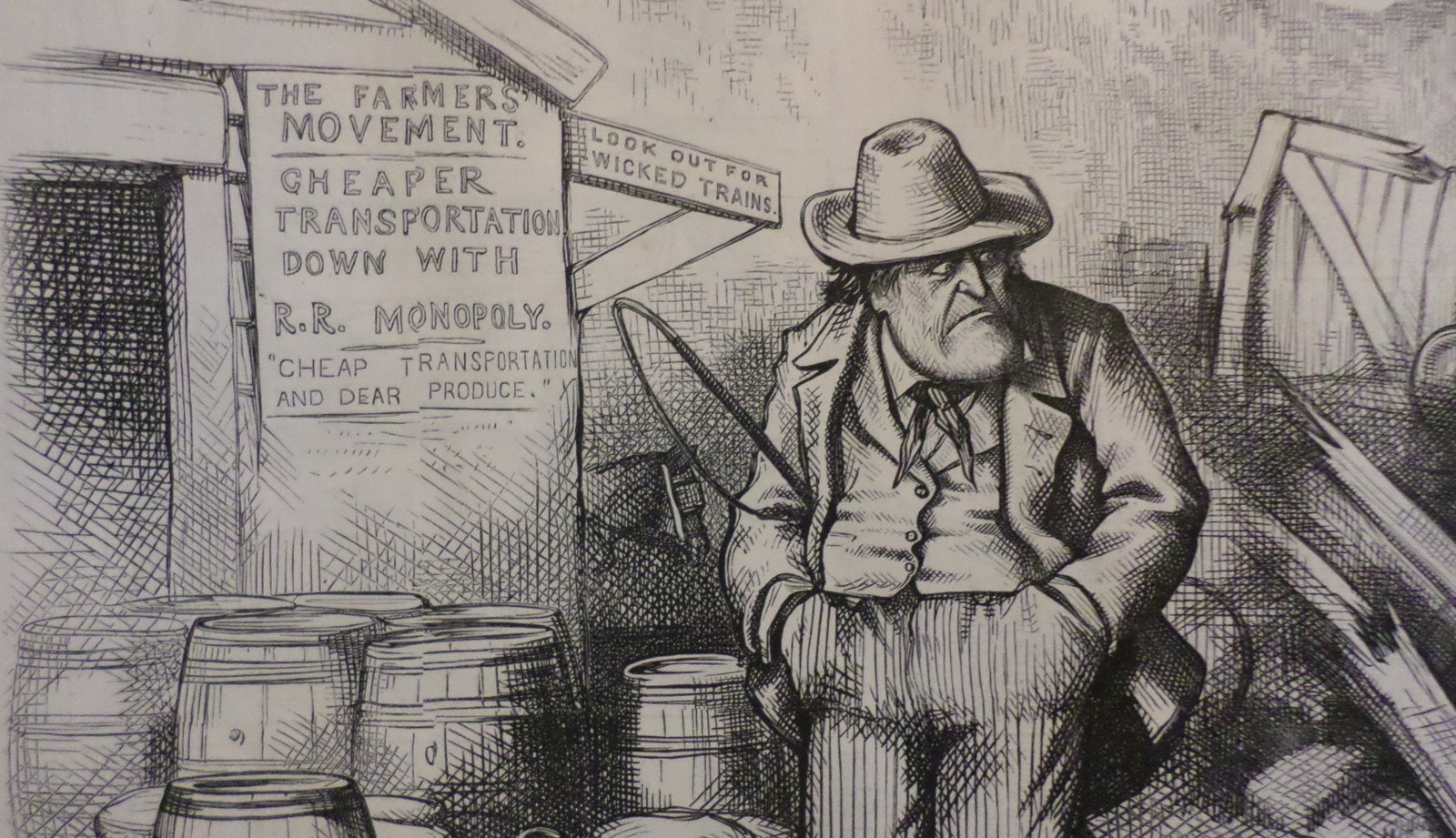 Grangers v Railroad Monopoly Thomas Nast 1873 Westchester County NY | eBay