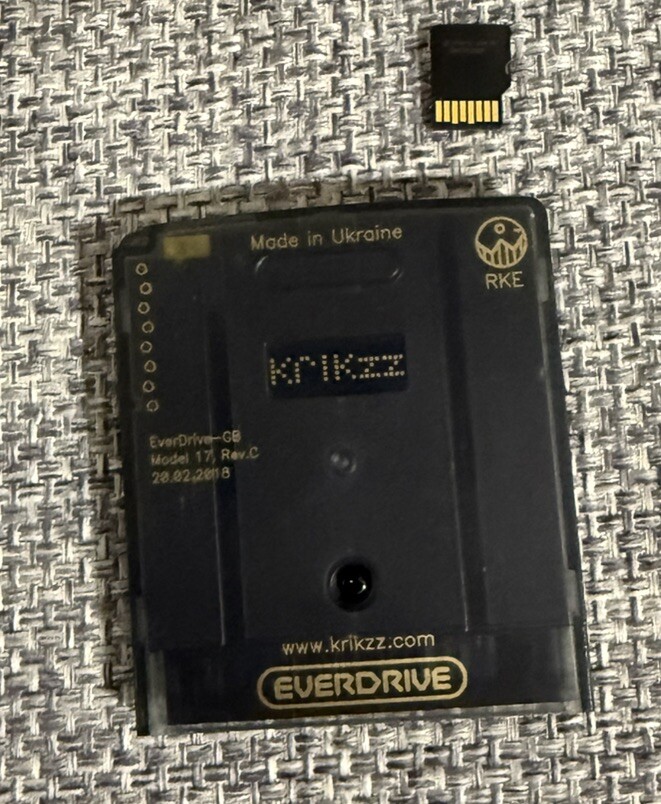 KRIKZZ EVERDRIVE GB X7 - NINTENDO GAME BOY - CART + 32GB SD *TESTED ...