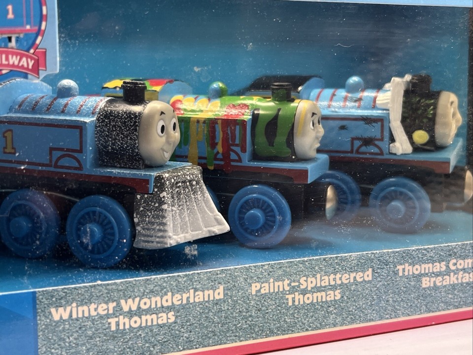 Thomas Friends Wooden Railway Train ADVENTURES OF THOMAS 3 PACK 2005 ...