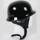 Gloss Black German Motorcycle Helmet (Defects, See Description) - XL | eBay