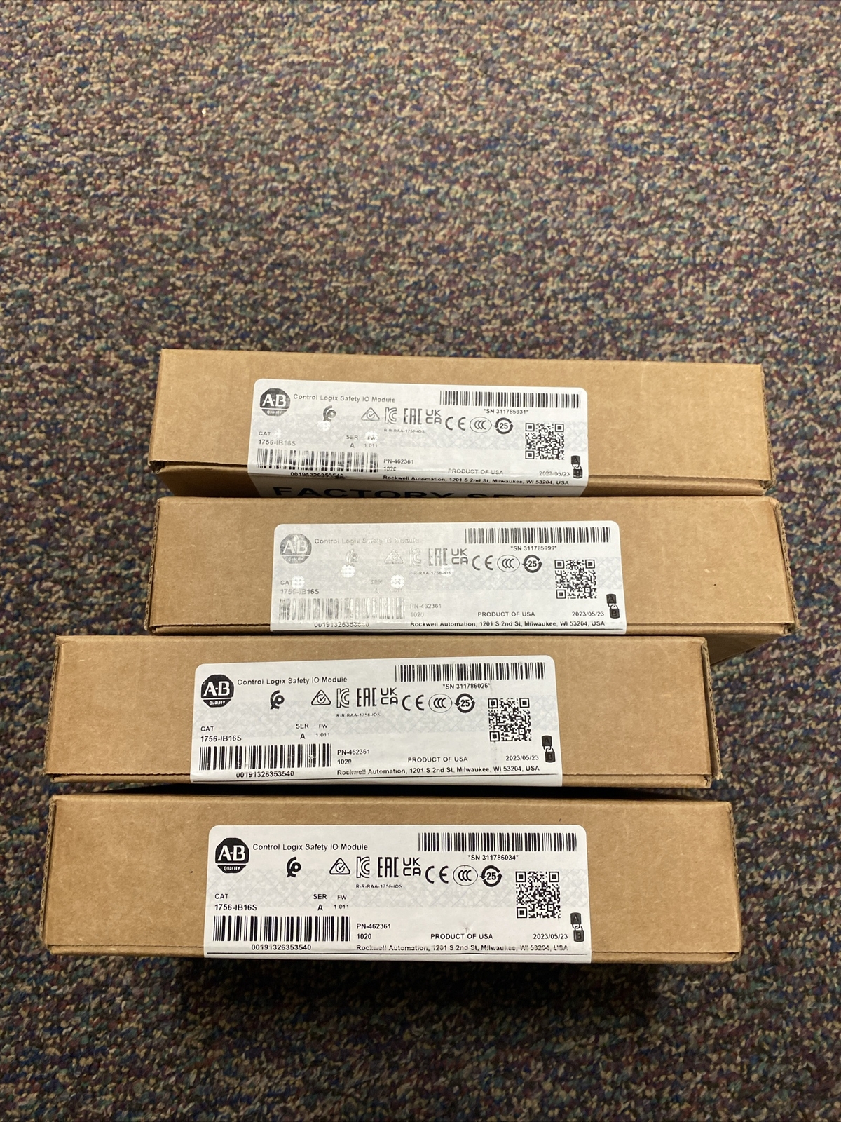 Allen Bradley ControlLogix 16P Safety I/O Input Module 1756-IB16S | eBay