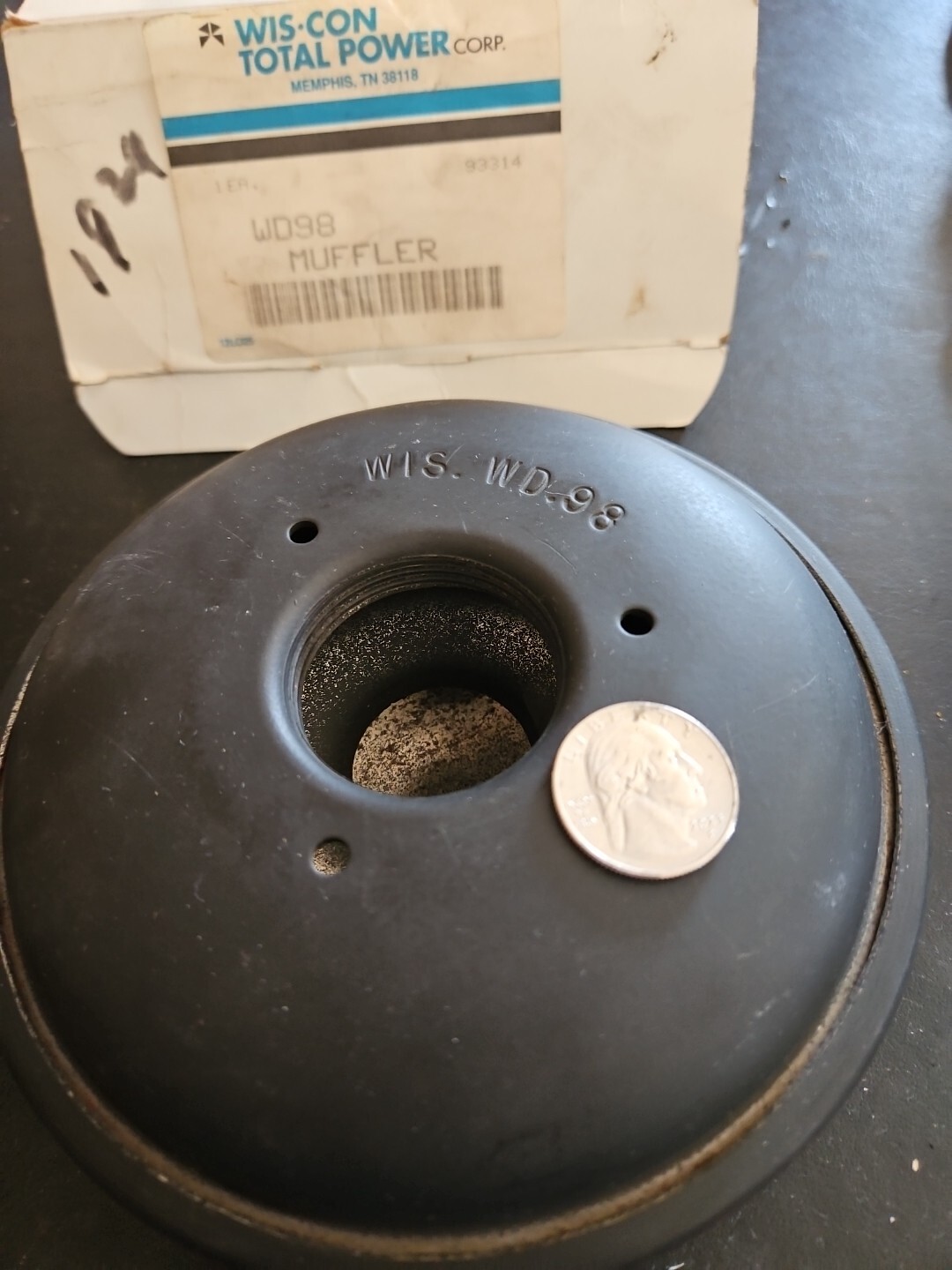 Wisconsin Engine Muffler WD58A Style V465d 2 Inch Pipe Two Outlets Read ...