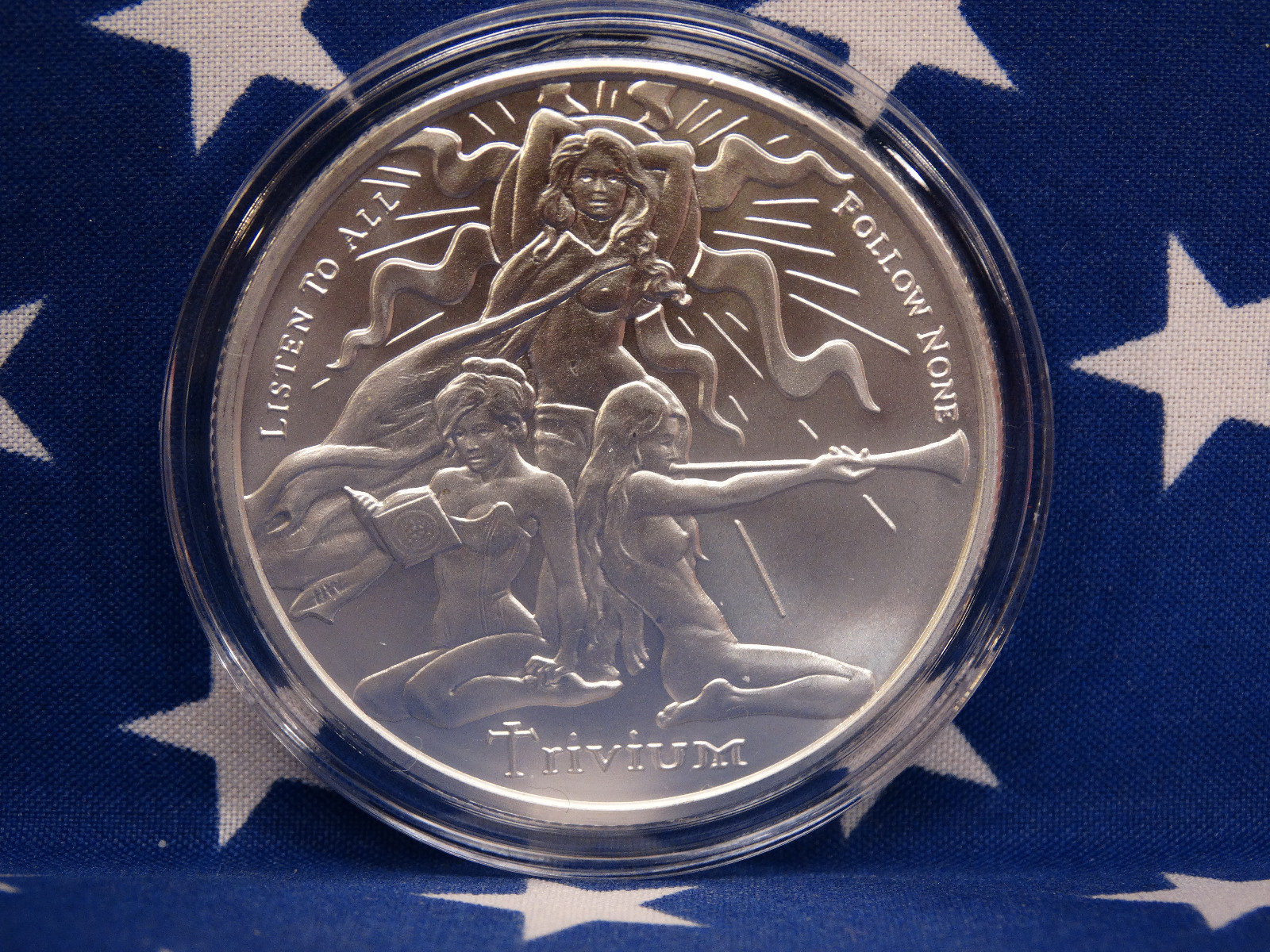 Silver Shield 2015 Trivium Girls Uncirculated 1oz Troy .999 Fine Silver ...