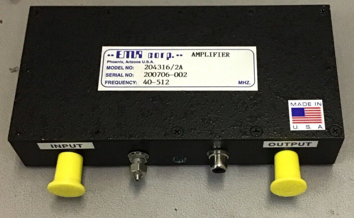 EMR CORP RECEIVER AMPLIFIER 204316/2A (B371) | eBay